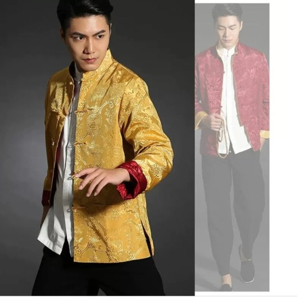 Traditional Outfit | Suits & Blazers | Chinese Mandarin Reversible ...